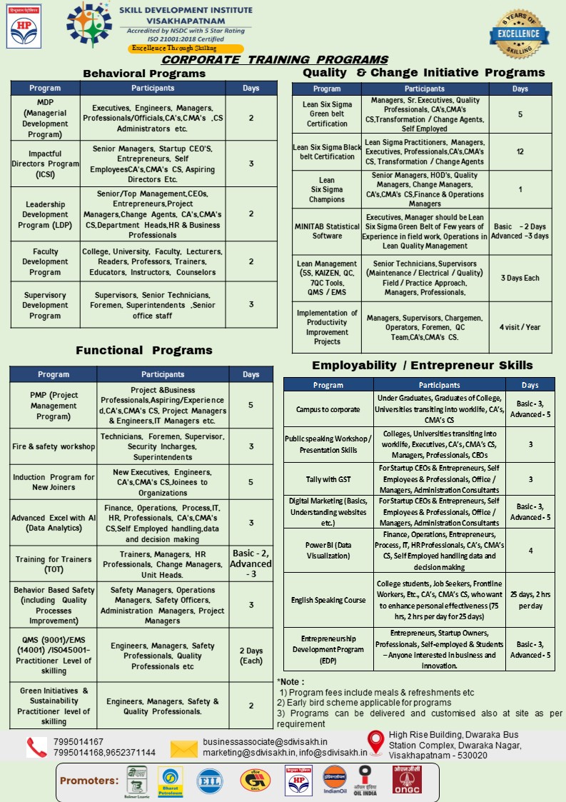 ::.Skill Development Institute - Visakhapatnam.::